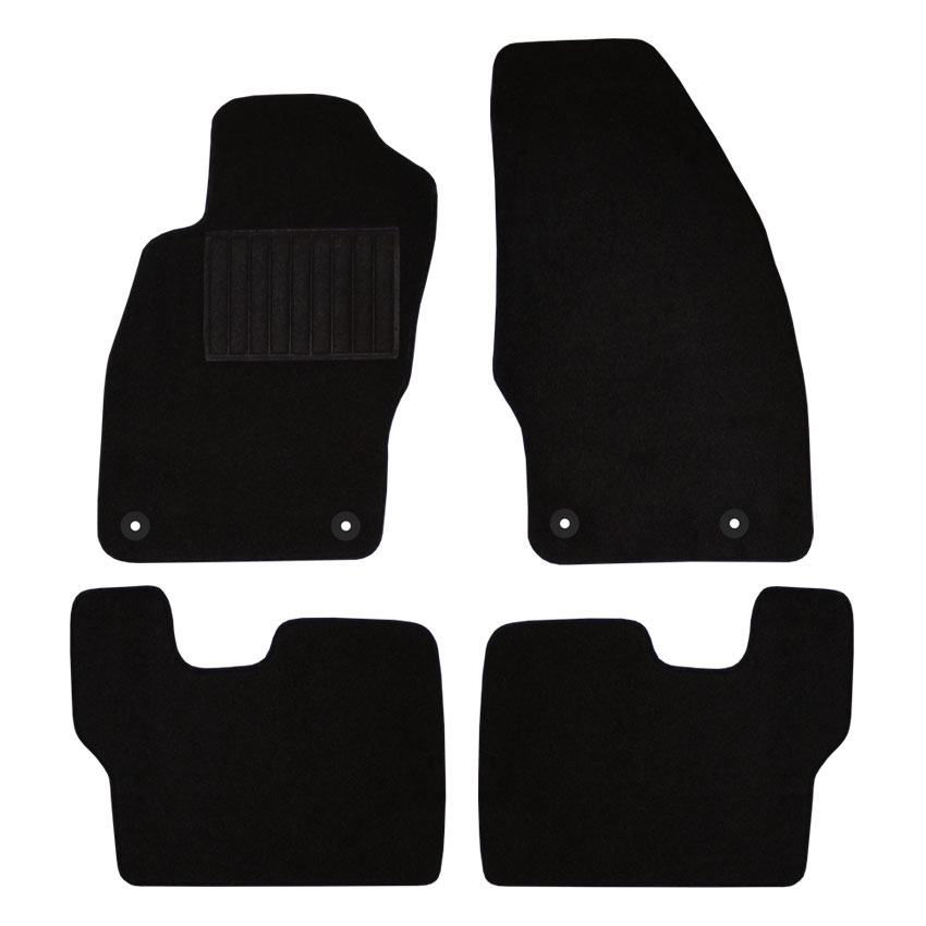 Πατάκια δαπέδου μοκέτας Standard μαύρα συμβατά για Opel Corsa D/E 4τμχ ...